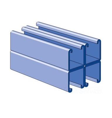 UNISTRUT P1001-C41-20-ZD GOLD SOLID 1-5/8" QUAD STRUT 12GA. CHANNEL ...