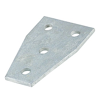 ISC I2052-SS316 SST 4-HOLE FLAT GUSSET TEE STRUT PLATE 316 STAINLESS ...