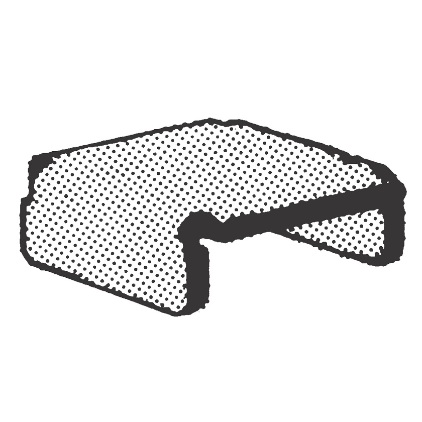 SUP A804-WHT WHITE END CAP FOR 1-5/8" X 1-5/8" STANDARD STRUT CHANNEL ...