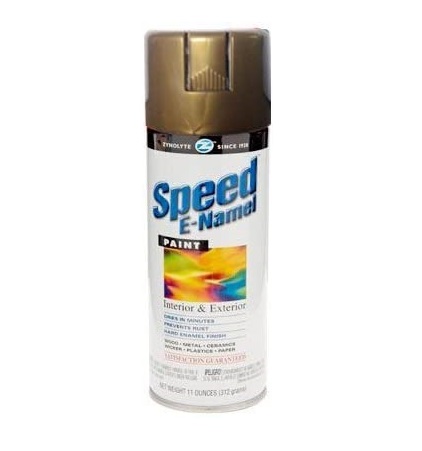 AERVOE Z407 GOLD ZYNOLYTE SPEED E-NAMEL 16 OZ. ENAMEL ANTI-RUST SPRAY ...