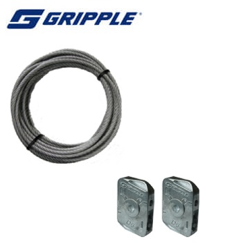GRIPPLE CTI-1/4-50FT CATENARY CABLE STRUT SYSTEM KIT 1/4" X 50 ...