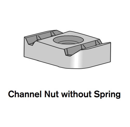 KOREFIT KF3008-EG SILVER EG 3/8"-16 SPRINGLESS STRUT CHANNEL NUT ZINC ...