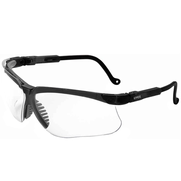 UVEX S3200 GENESIS EYEWEAR CLEAR LENS BLACK FRAME ULTRA-DURA SAFETY ...