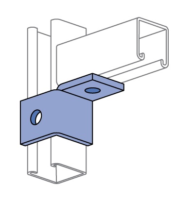 ISC I3077-SS316 SST WING RIGHT SIDE 2-HOLE STRUT FITTING TYPE 316 ...