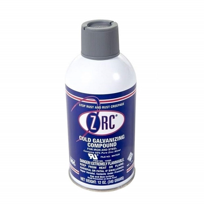 ZRC 10000 SPRAY COLD GALVANIZING COMPOUND ZINC COATING 12 OZ. AEROSOL ...
