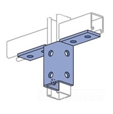 UNISTRUT P2347-ZD GOLD 10-HOLE WING CONNECTOR TWO SIDED STRUT CHANNEL ...