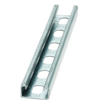 KUMAR N-500-SS-T304-20 SST SLOTTED STRUT 13/16" X 1-5/8" X 20' 14 GAUGE ...