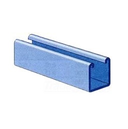 UNISTRUT P1000I-10-PG SILVER PG SOLID 1-5/8" X 1-5/8" SINGLE STRUT 12GA ...