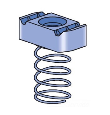 KUMAR N-2-6-HDG HDG 3/8" SPRING STRUT CHANNEL NUT HOT DIP GALVANIZED ...