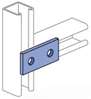 UNISTRUT P1065-SS SST 2-HOLE 1-5/8" X 3-1/2" FLAT SPLICE FITTING TYPE ...