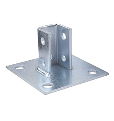 UNISTRUT P2072ASQ-DF DEFENDER 6-HOLE POST BRACKET FOR SINGLE 1-5/8 ...