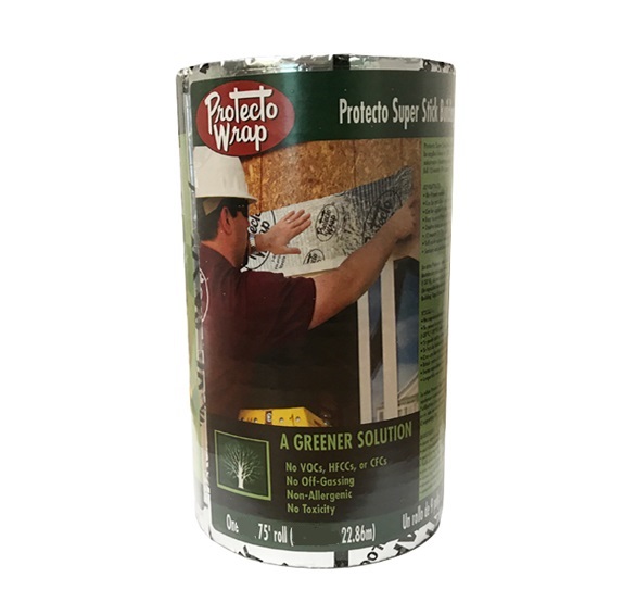 PROTECTO-SEAL PWSSFT1275 WRAP 12" X 75' WATERPROOF MEMBRANE SUPER STICK ...
