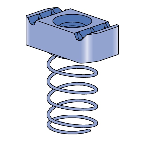 UNISTRUT P1010-DF DEFENDER 1/2"-13 STRUT SPRING NUT USA DOMESTIC WITH ...