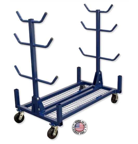 CURRENT 505M-AS CONDUIT / PIPE RACK WITH ALL SWIVEL CASTERS & MESH ...