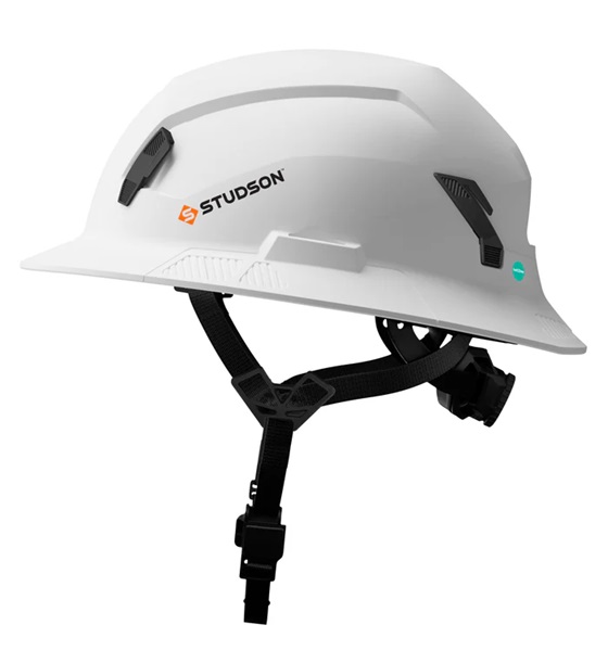 STUDSON SHK1-FBEW WHITE FULL BRIM HARD HAT CLASS-E TYPE-2 NON-VENTED ...
