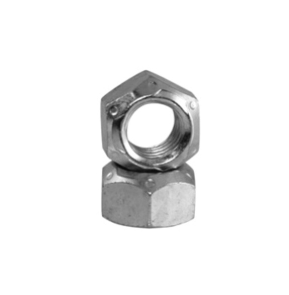 LOCKNUT 3/8 GR-C ZINC PKG HEX 3/8-16 ALL-METAL CARBON STEEL STOVER ...