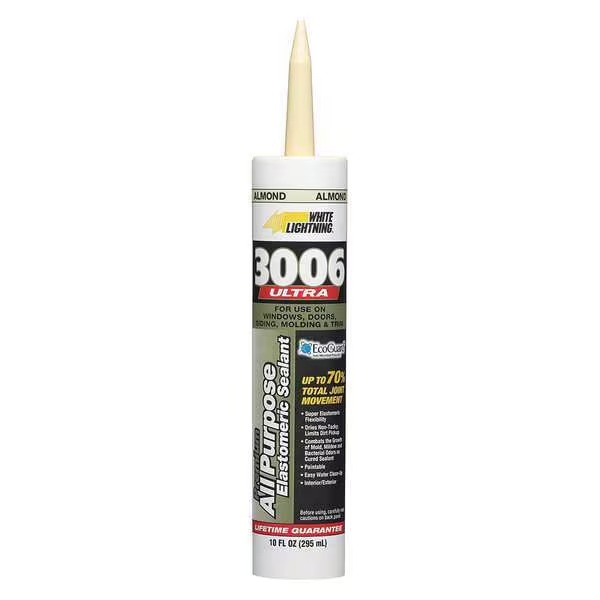 WHITE-LIGHTNING W11002010 ALMOND 10 OZ. TUBE HYBRID SEALANT 3006 ...
