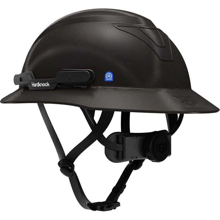 HARDKNOCK 105-0-001 BLACK RESOLVE FULL BRIM HARD HAT CLASS-E TYPE-2 NON ...